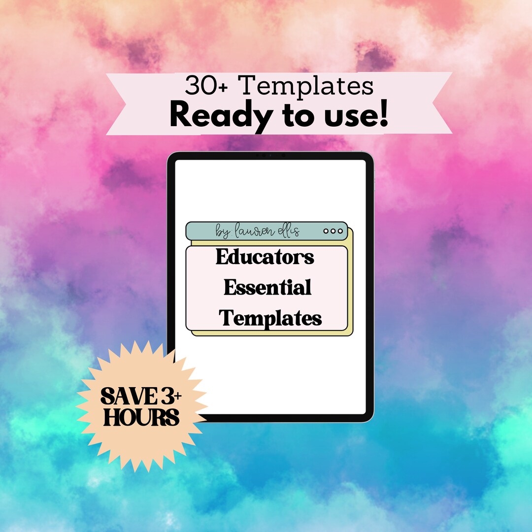 Educators Essential Templates | Save Time With Grade Book, Attendance ...