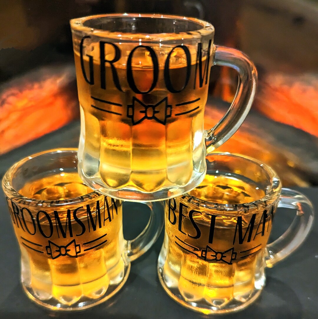 Best Man Gift Shot Glasses - Etsy