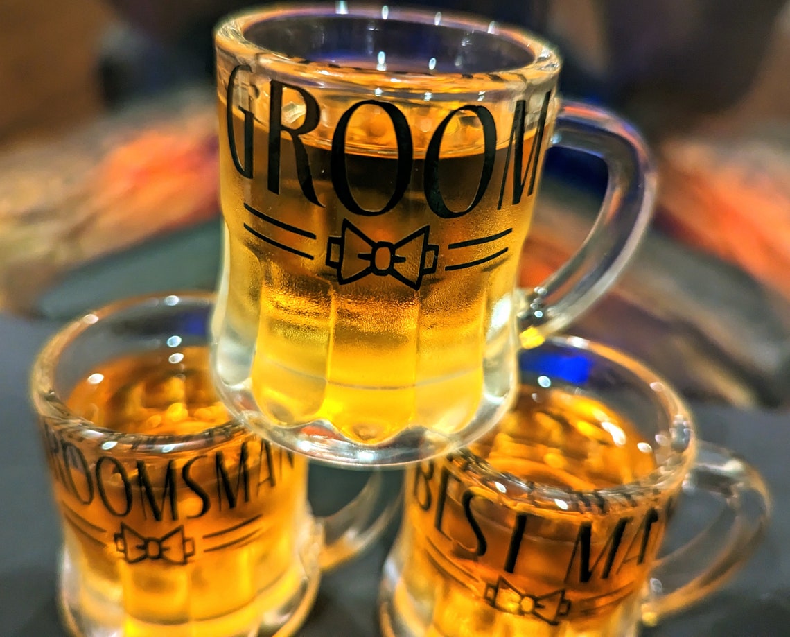 Best Man Gift Shot Glasses - Etsy