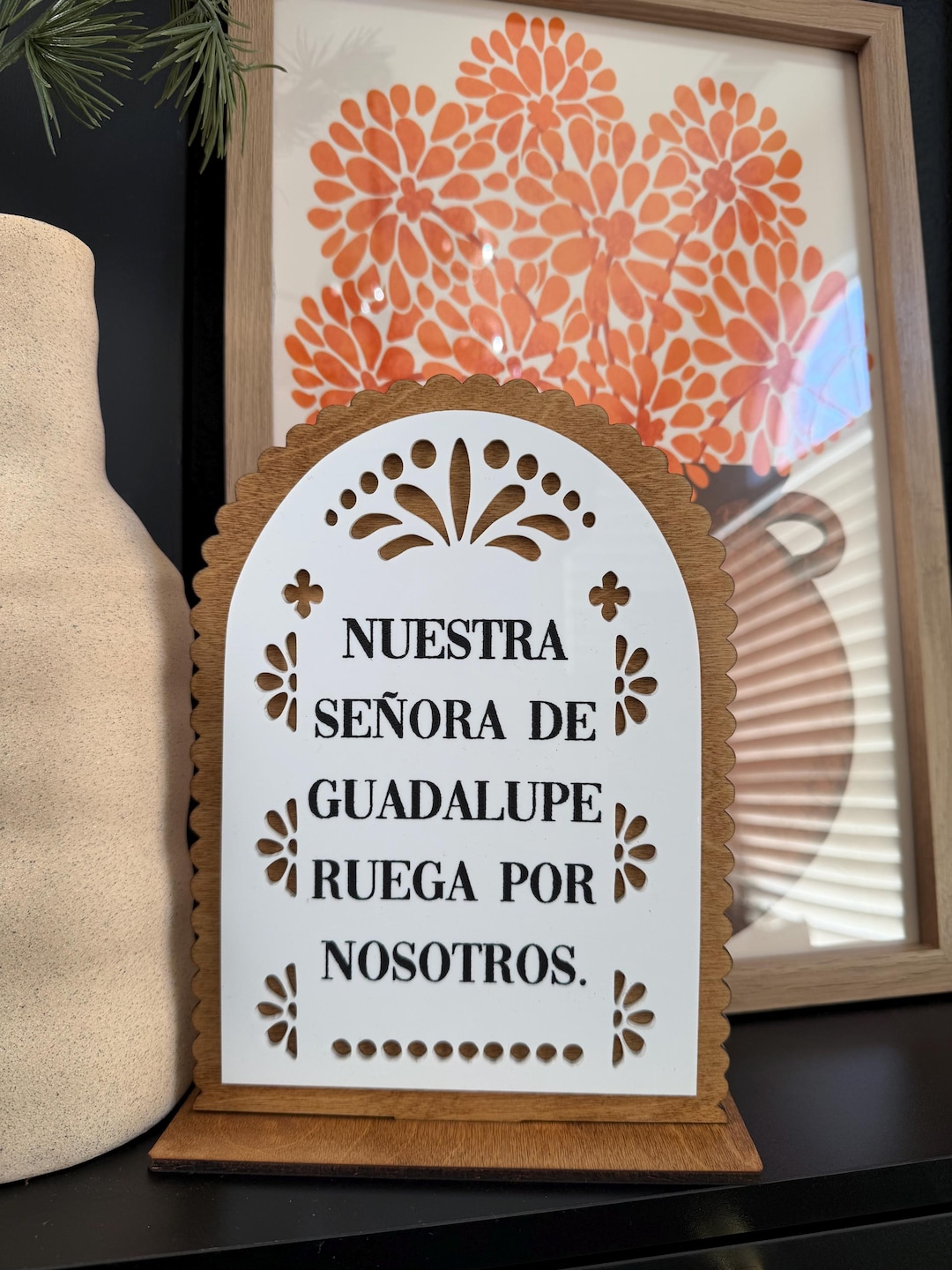 Virgen De Guadalupe Sign | Handmade Spanish Prayer Plaque - Etsy
