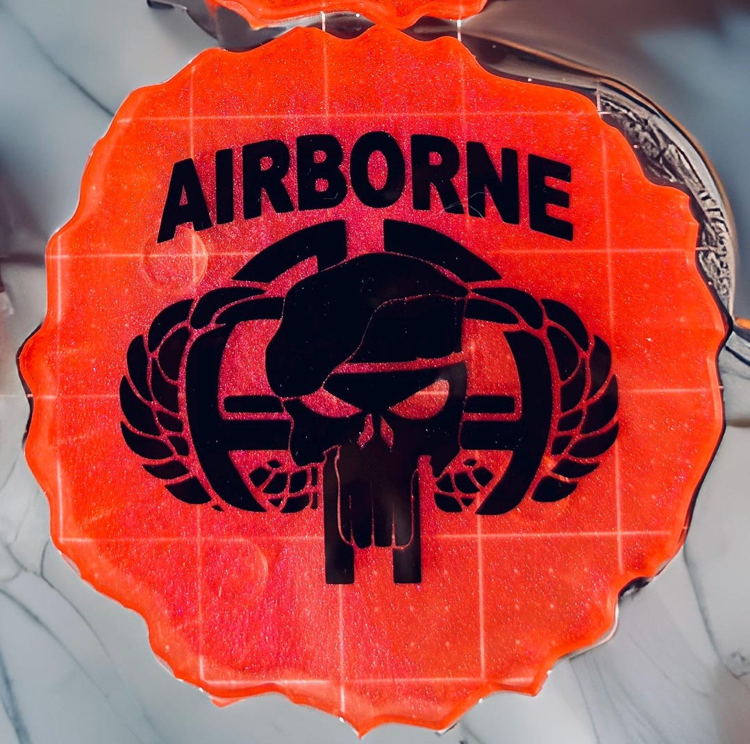 Custom Airborne Coaster Set - Etsy