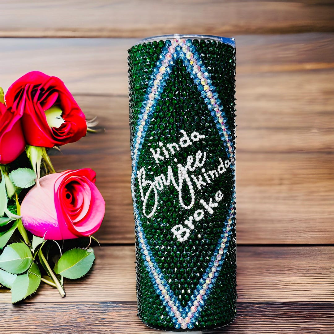 Rhinestone Boujee Tumbler & Cocktail Glasses Set - Etsy