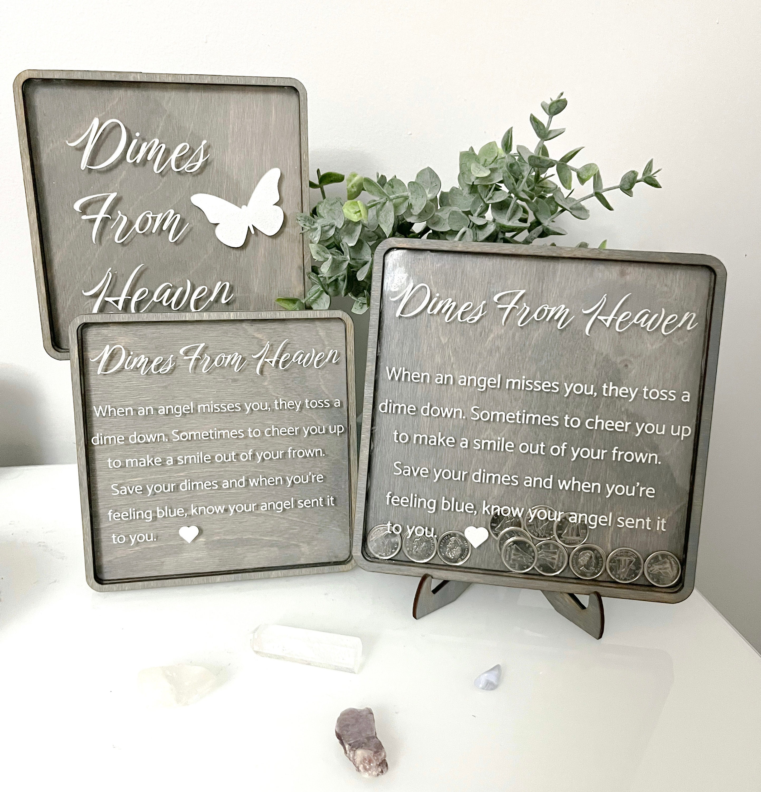 Pennies From Heaven Bank Engraved | Memorial Gift | Dimes From Heaven ...
