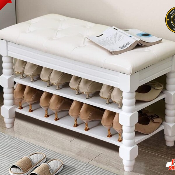 Shoe Cabinet Bench - Etsy