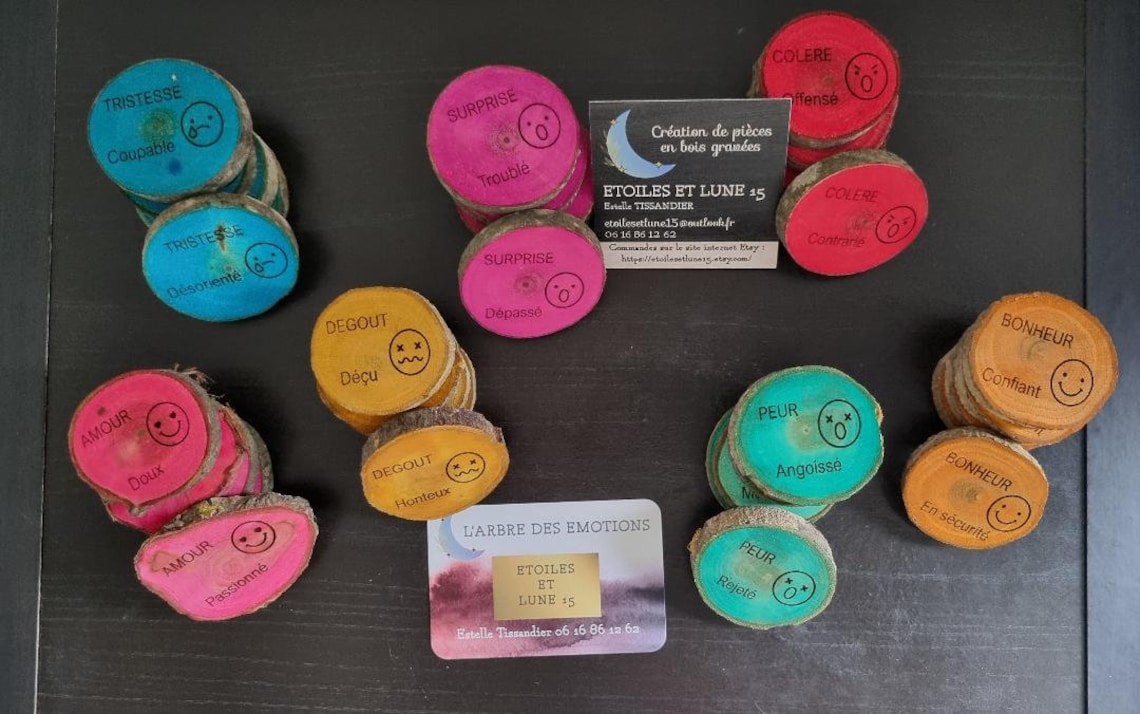 Kit pédagogique L'arbre des 35 émotions - Etsy France