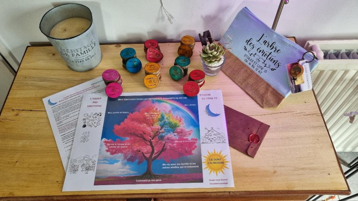 Kit pédagogique L'arbre des 35 émotions - Etsy France