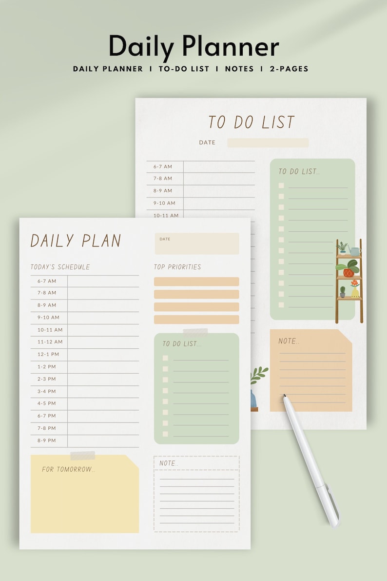 2023-2024 Daily Planner L To-do List L Task Management L Goal Setting L ...