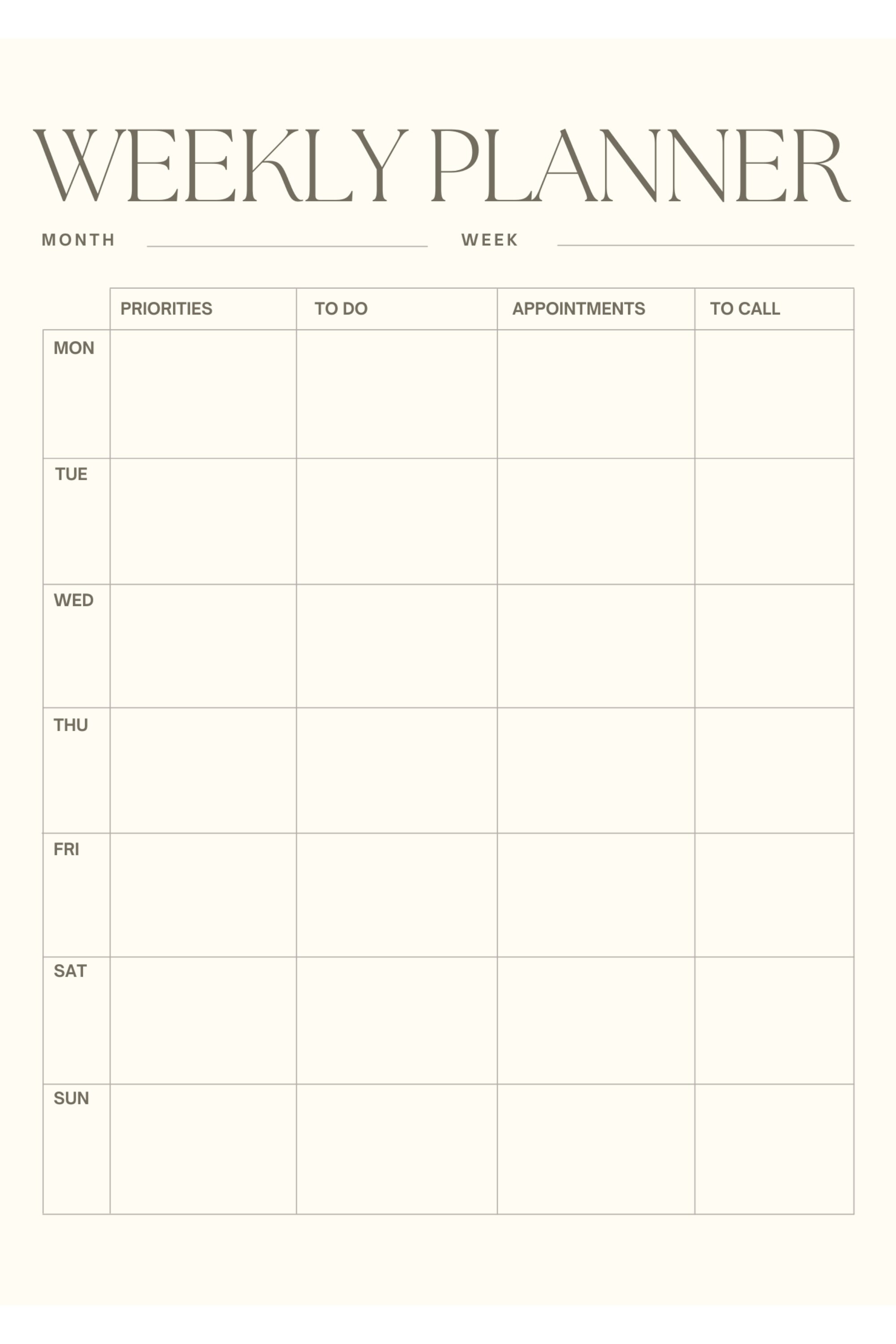 2023-2024 Zen Daily Planner Printable, Weekly Planner, To-do List ...