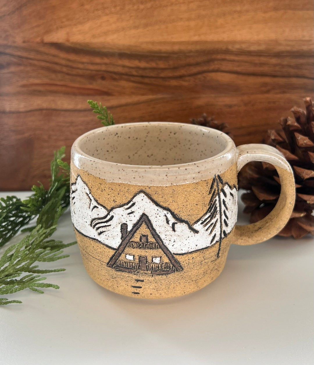 A Frame Mug With Lake - Etsy