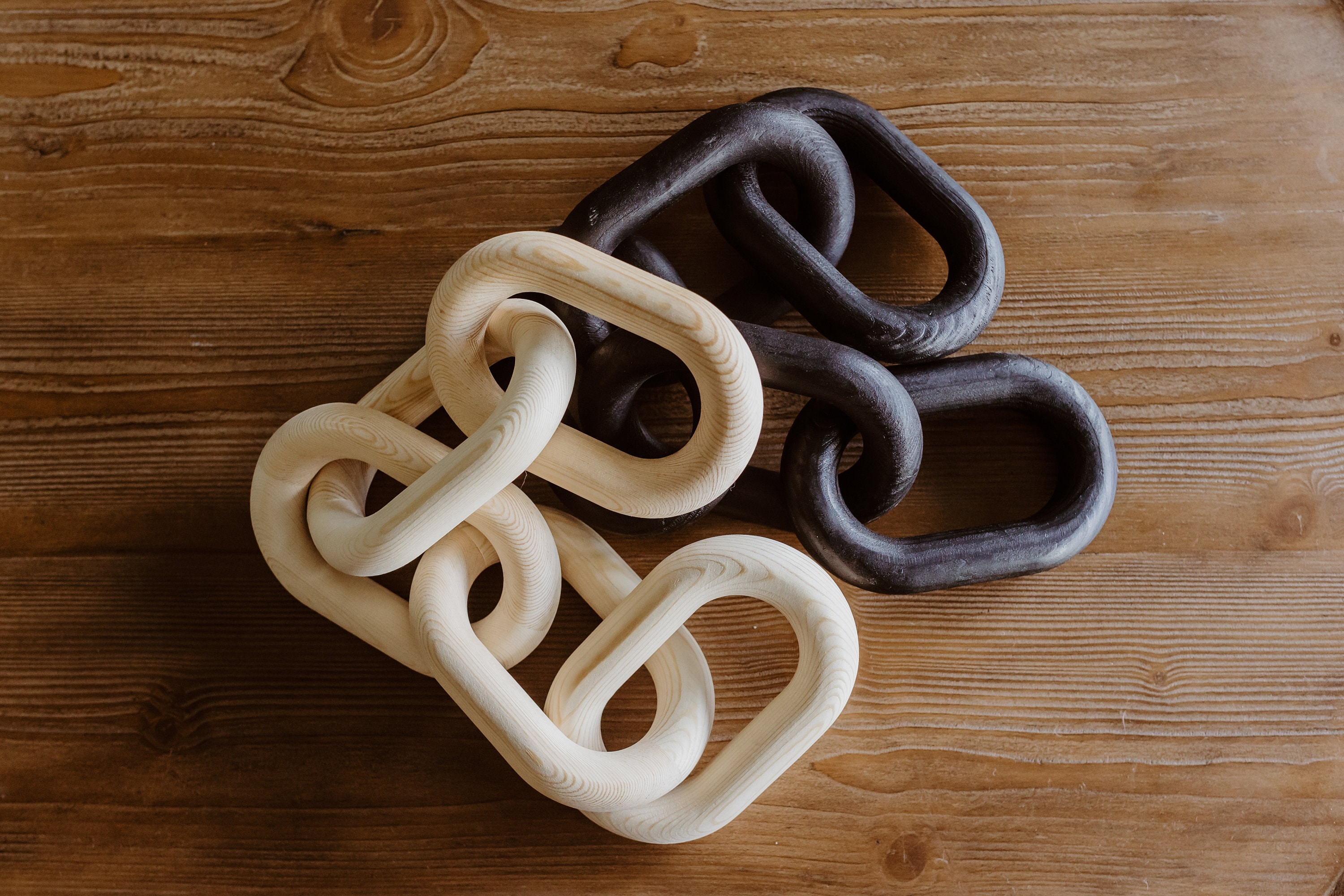 Decorative Wood Link | Home Decor Wood Chain | Coffee Table Decor ...