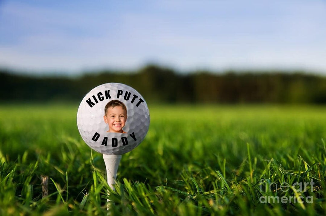 Kick Putt Daddy Golf Ball Set, Dad Golf Ball Gift, Cute Golfball, Gift ...