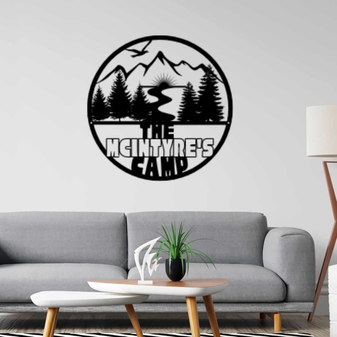 Metal Custom Camp Sign, Metal Lake Sign, Custom Metal Sign, Lake House ...