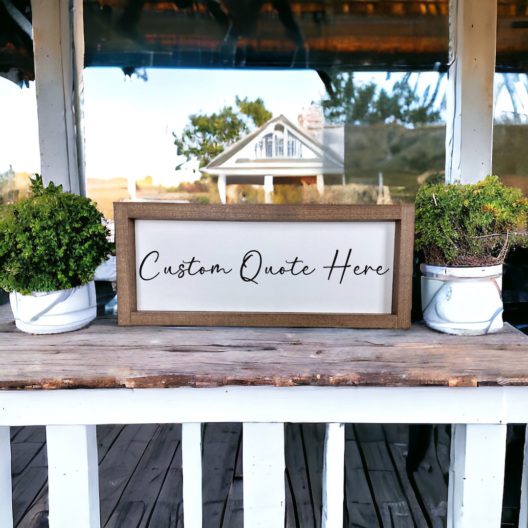 Custom Quote Sign for Home, Personalized Wood Sign, Custom Wall Decor ...