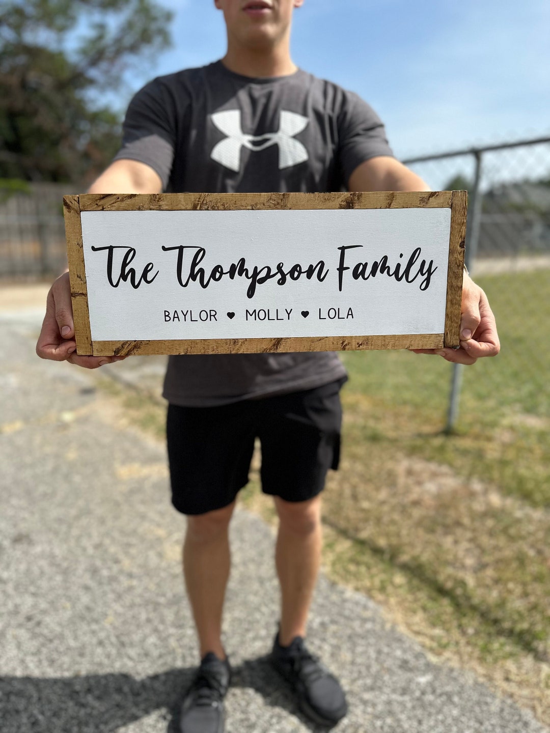 Custom Wooden Sign, Personalized Family Name Sign, Home Decor, Wall ...