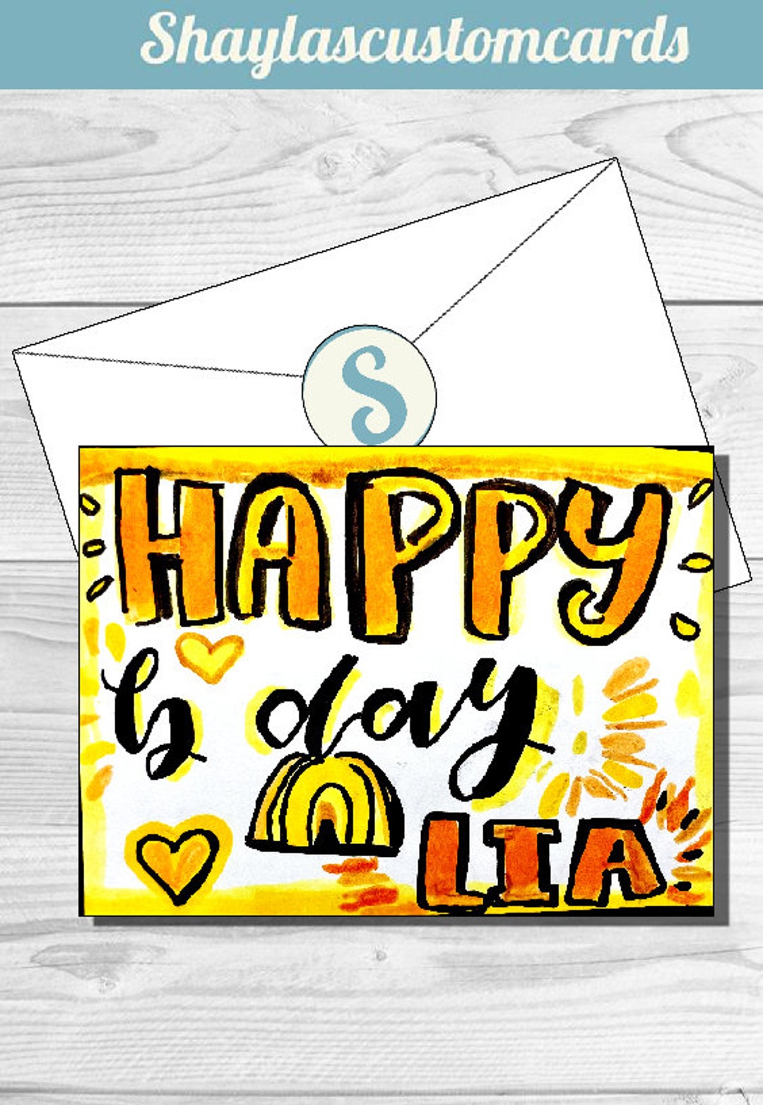 Yellow Style Birthday Card! - Etsy