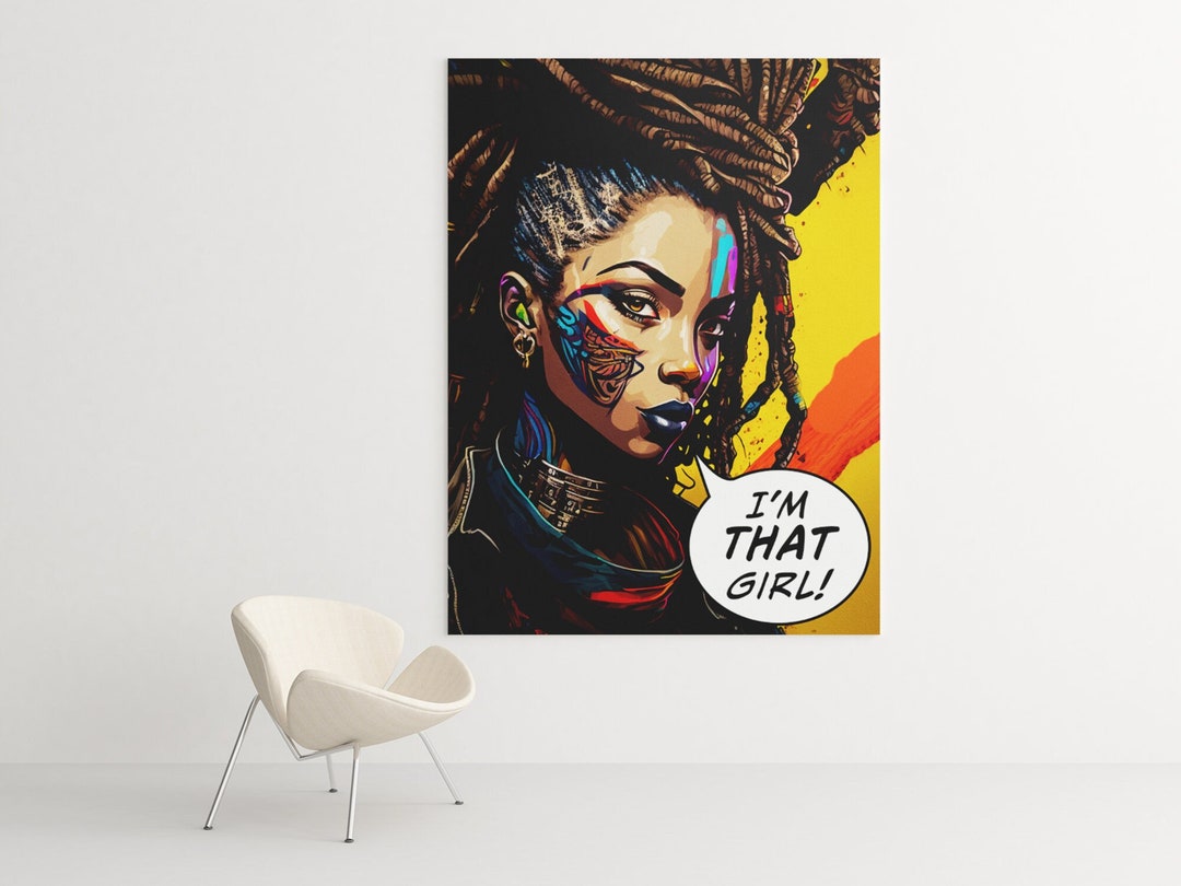 Poster Female Empowerment Wall Art Black Girl Poster Boho Woman Decor ...