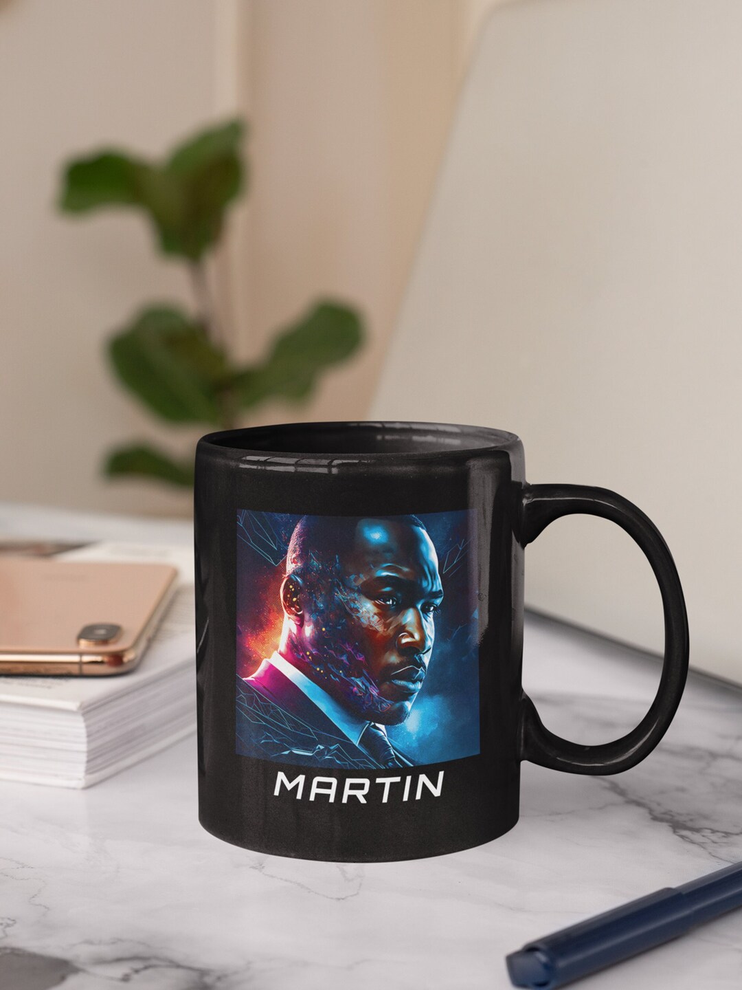 Black Superheroes Mug With MLK, African American Cup, Gift for History ...