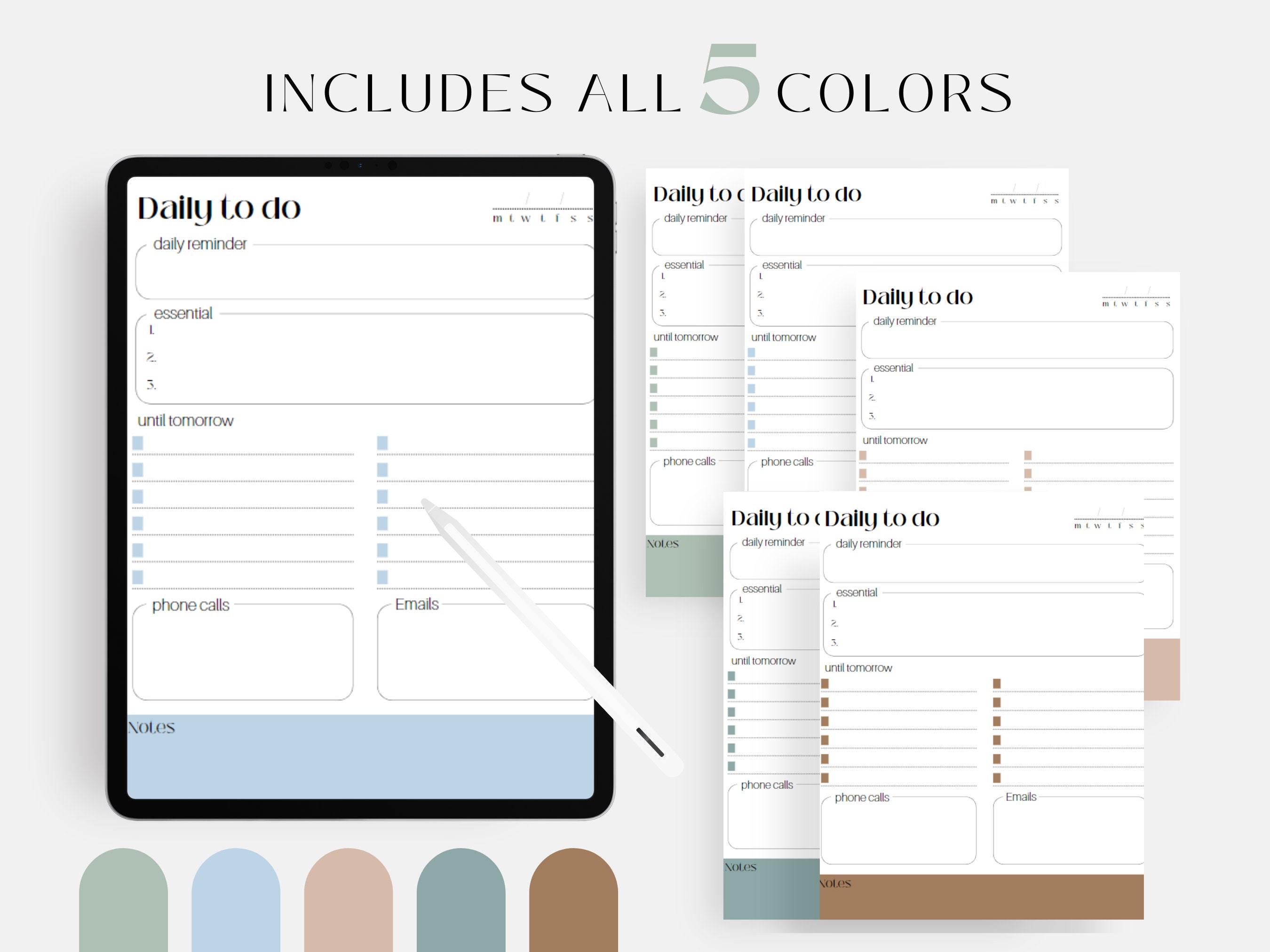 Printable Daily to Do List, Digital List, Simple Task List, Digital PDF ...