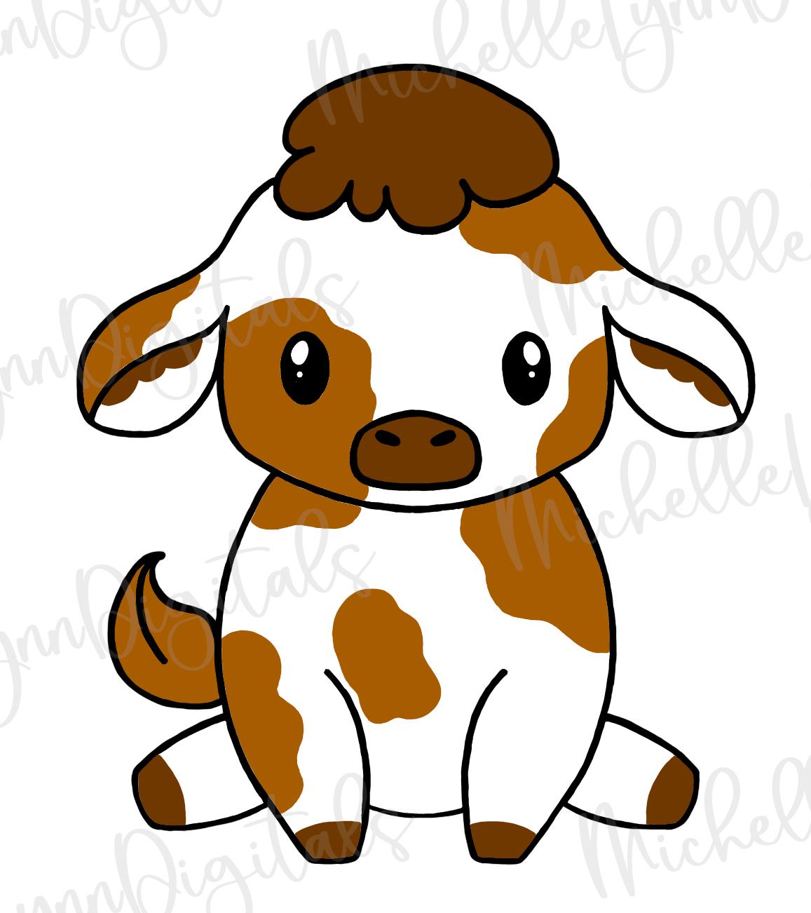 Cute Cow | SVG | PNG | Digital File | - Etsy