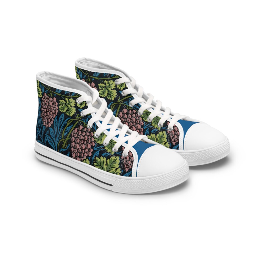 Grapes Women's High-top Sneakers Inspired by William Morris Wearable ...