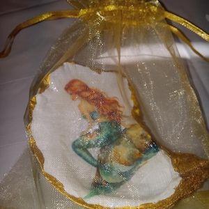 Mermaid Sitting on a Rock Oyster Shell - Etsy