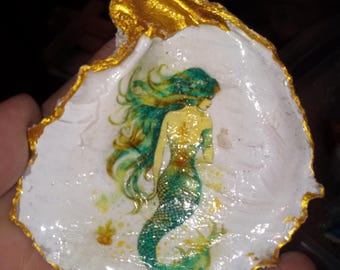 HATTIE CARNEGIE (unsigned) Famous Mermaid on a Clam Shell, Unsigned ...