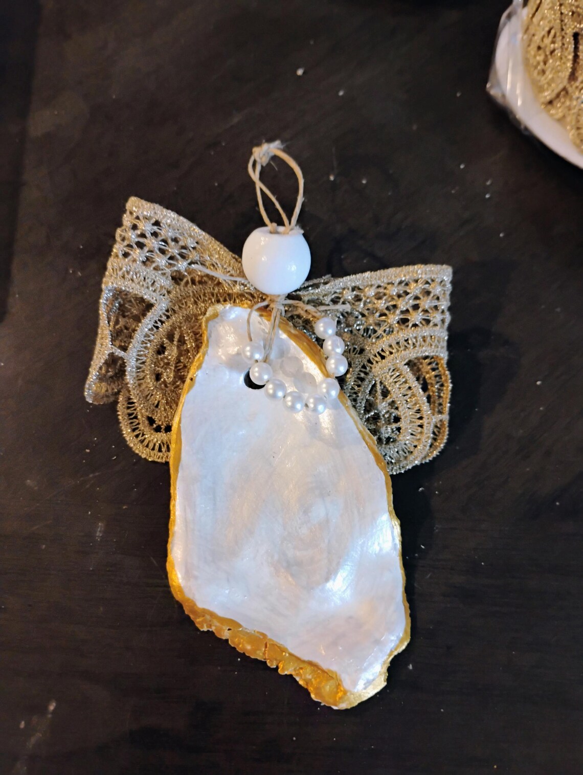 Oyster Shell Angel Ornament - Etsy
