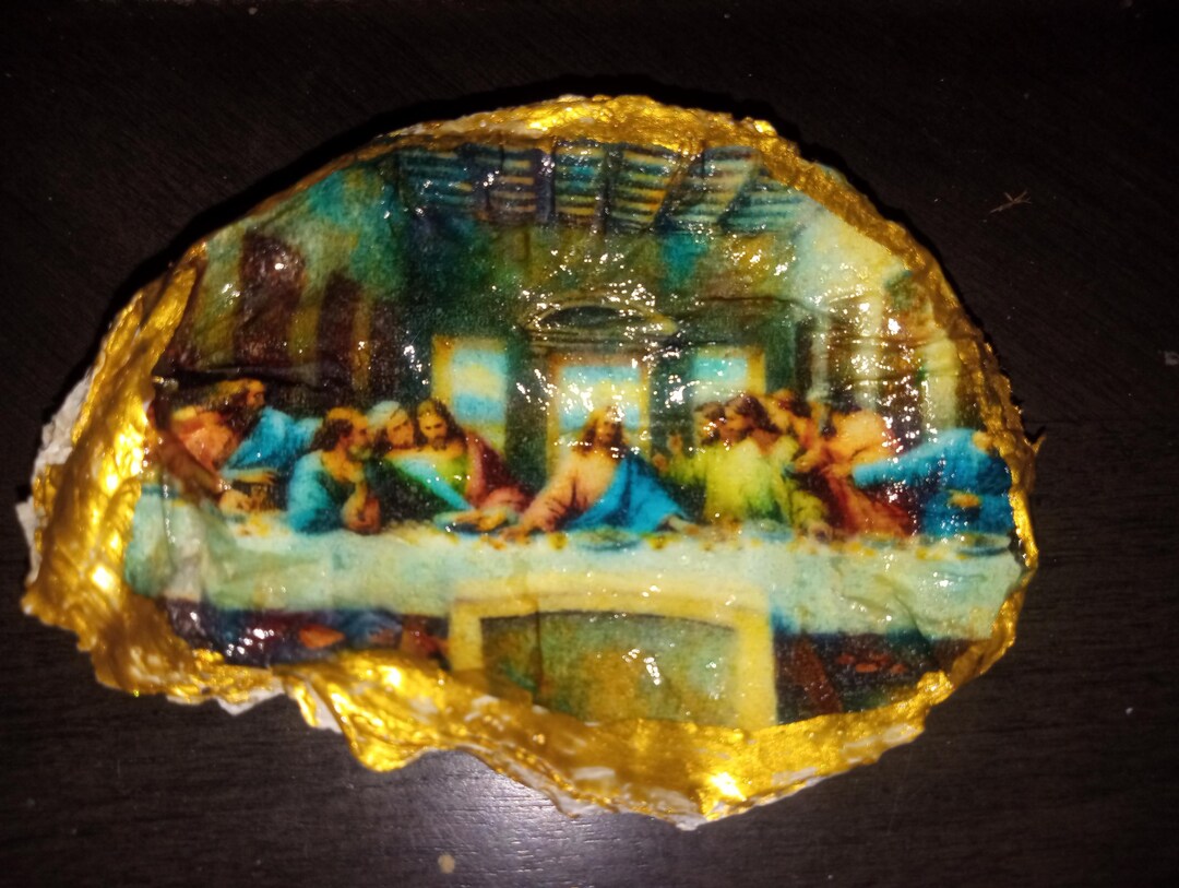 The Last Supper Oyster Shell - Etsy