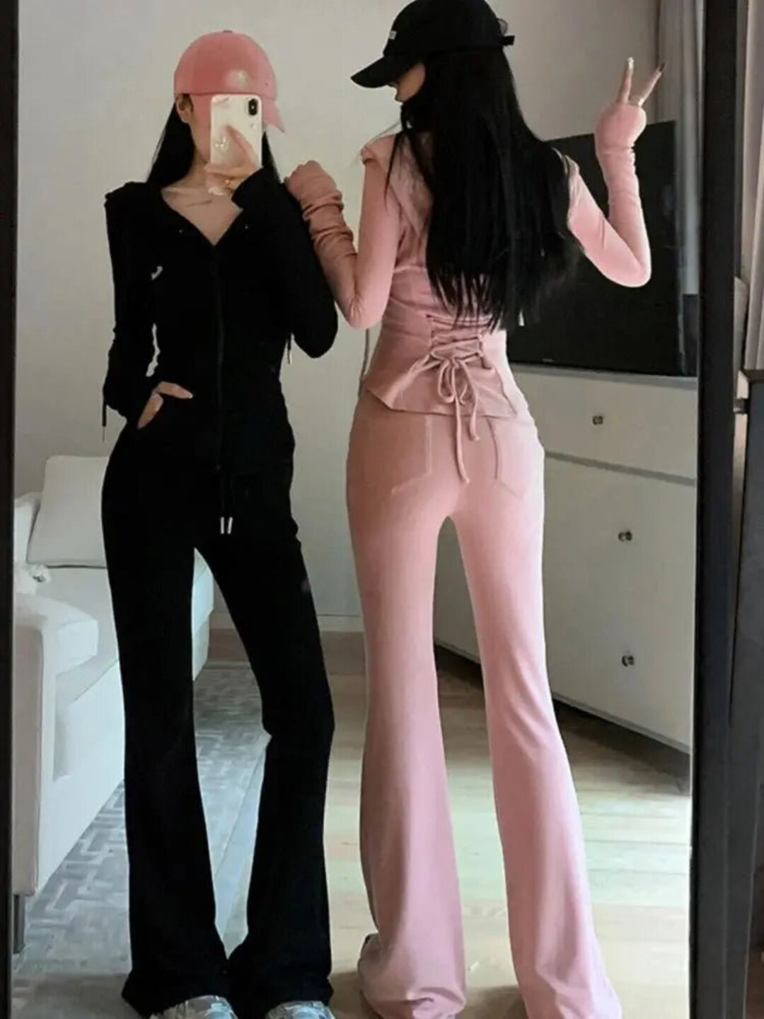 Y2K Feminine Tracksuit - Etsy