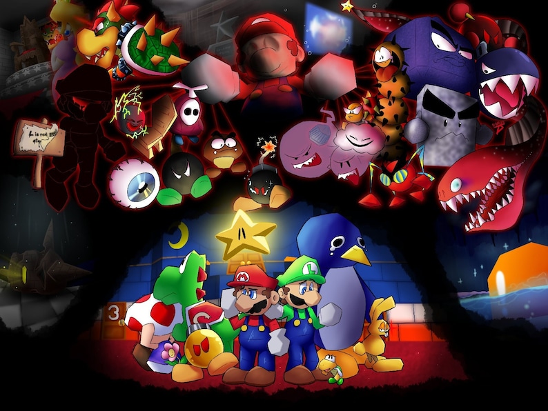 SUPER MARIO 64 B3313 Castle Plexus - Etsy