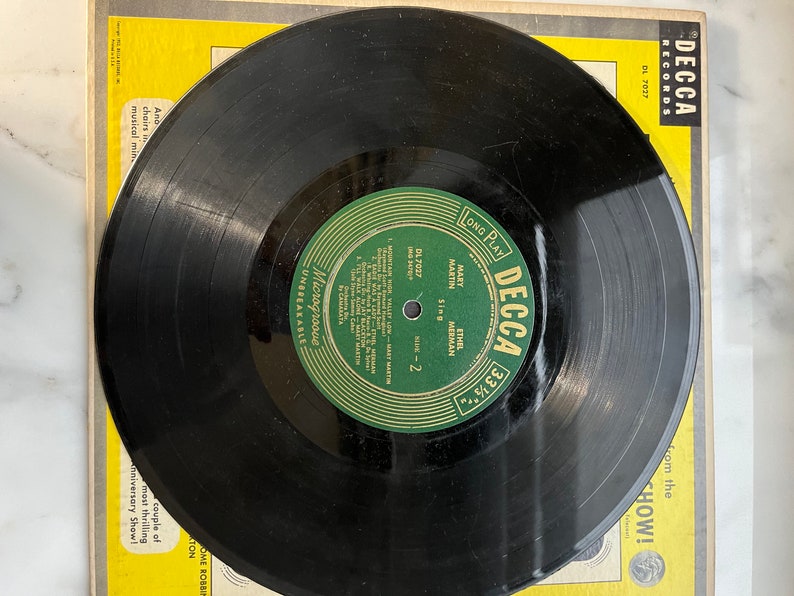 Vintage Vinyl Record- Ethel Merman and Mary Martin the Actual Recording ...