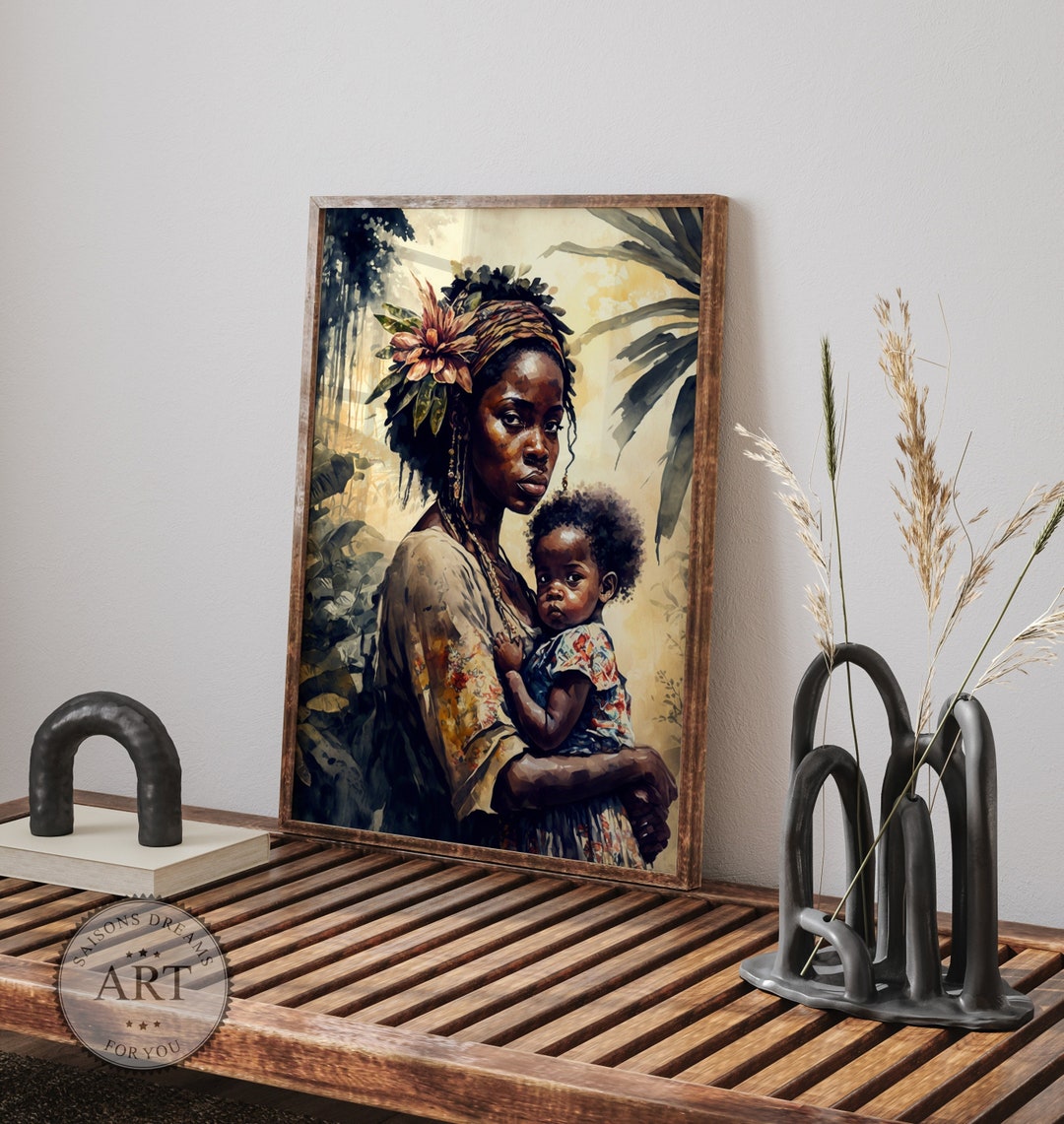 Black Girl Magic, Black Woman Art, Wall Decor, Gold Foil, African American Art, Black Culture ...
