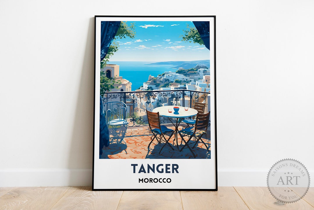 Tangier Travel Print Tangier Poster Travel Poster Morocco Print Tanger ...