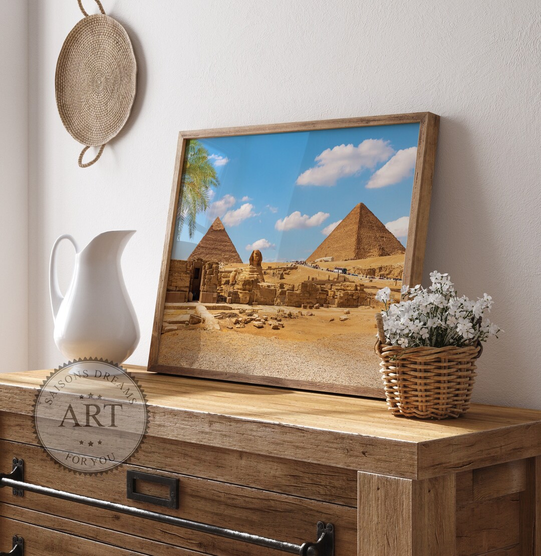 The Egypt Pyramid Ancient Egypt Egypt Wall Decor Prints Egypt ...