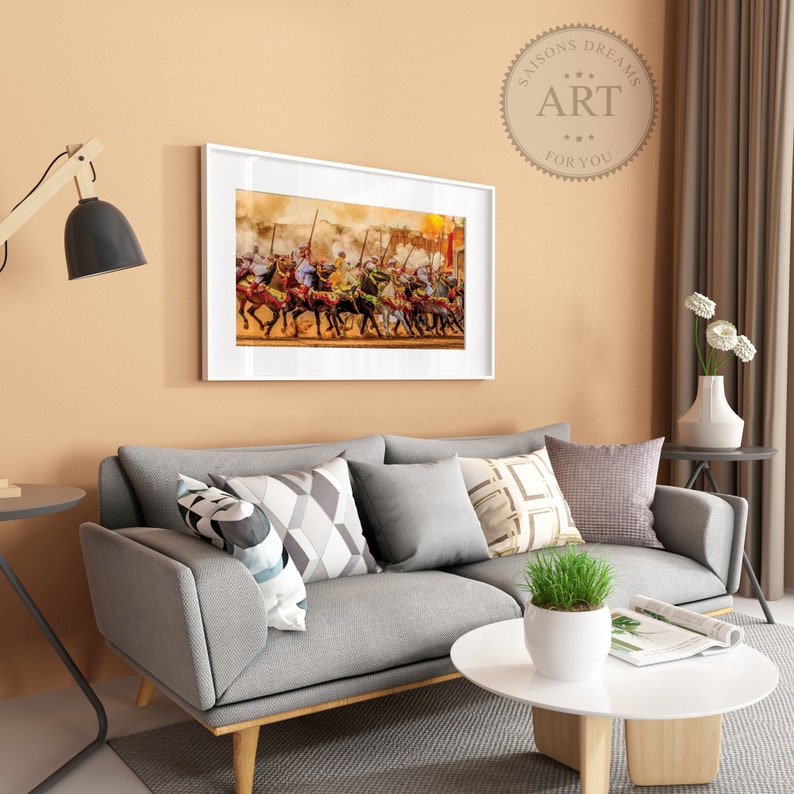 The Tbourida Festival in Morocco Bohemian Print of Horses and the ...