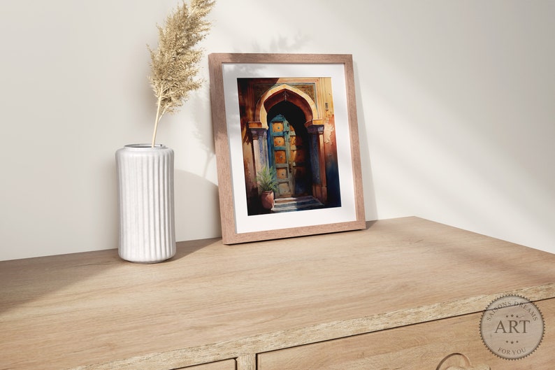 Set of 6 Moroccan Door Prints Boho Digital Art Print - Etsy
