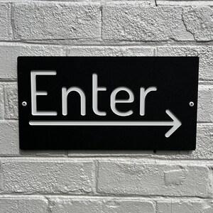 Enter Sign, Enter Sign With Arrow, Entrance Sign, Entrance Sign With ...