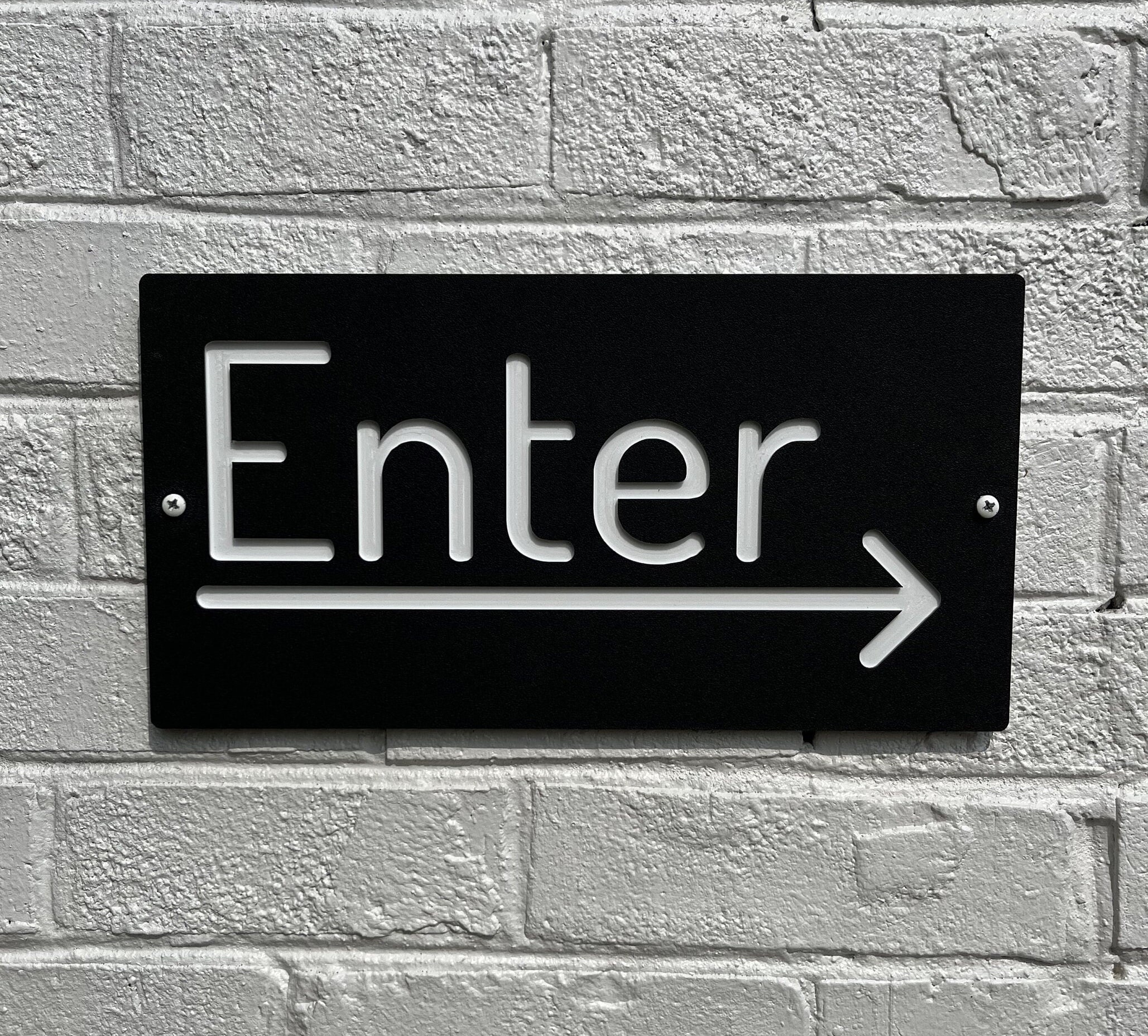 Enter Sign, Enter Sign With Arrow, Entrance Sign, Entrance Sign With ...