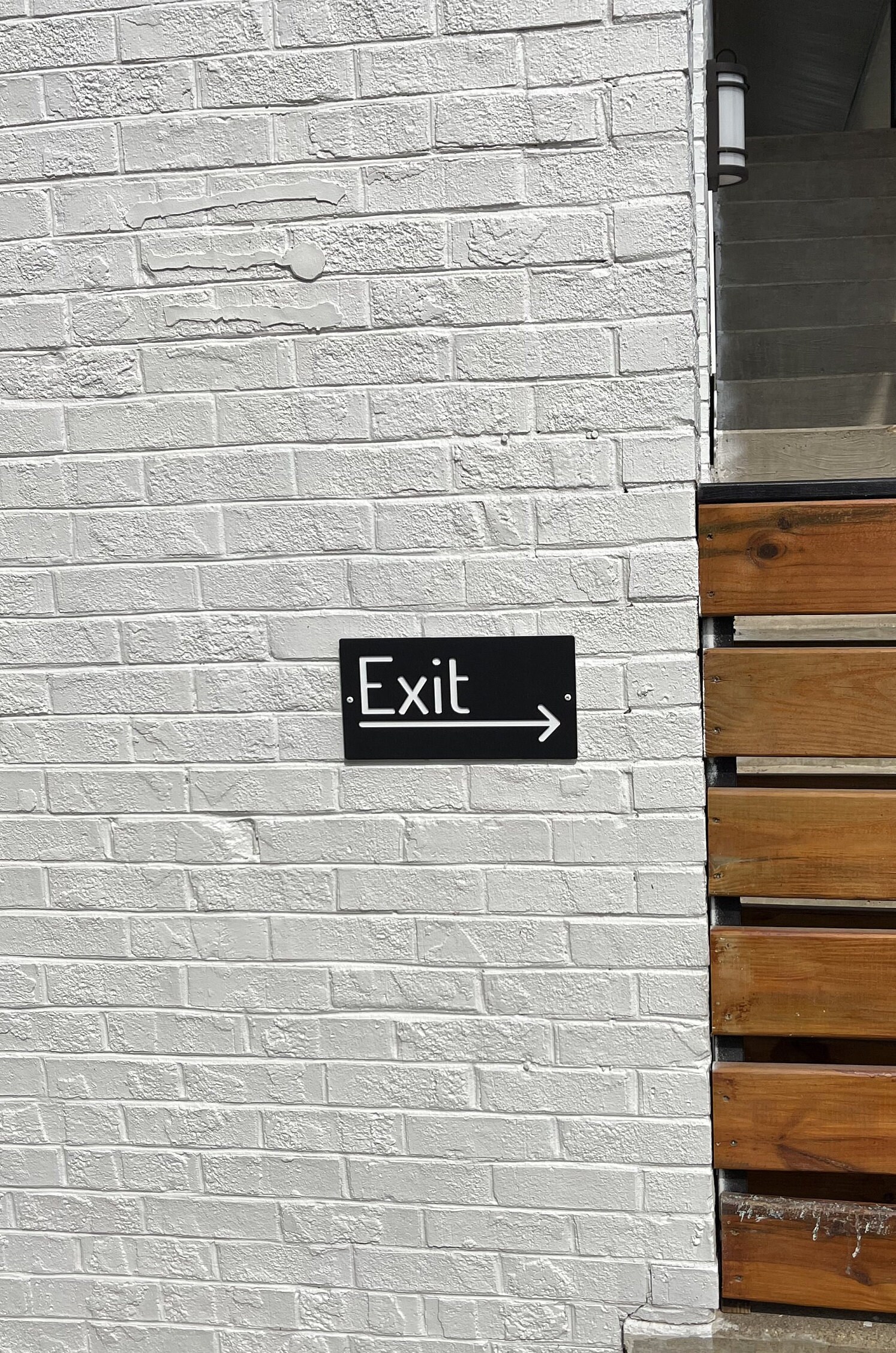 Exit Sign, Exit Sign With Arrow - Etsy