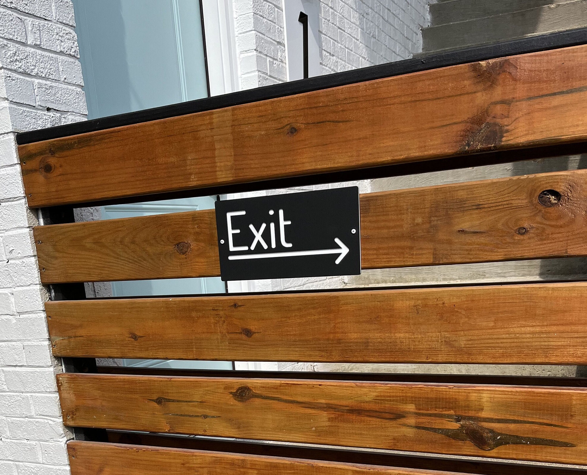 Exit Sign, Exit Sign With Arrow - Etsy