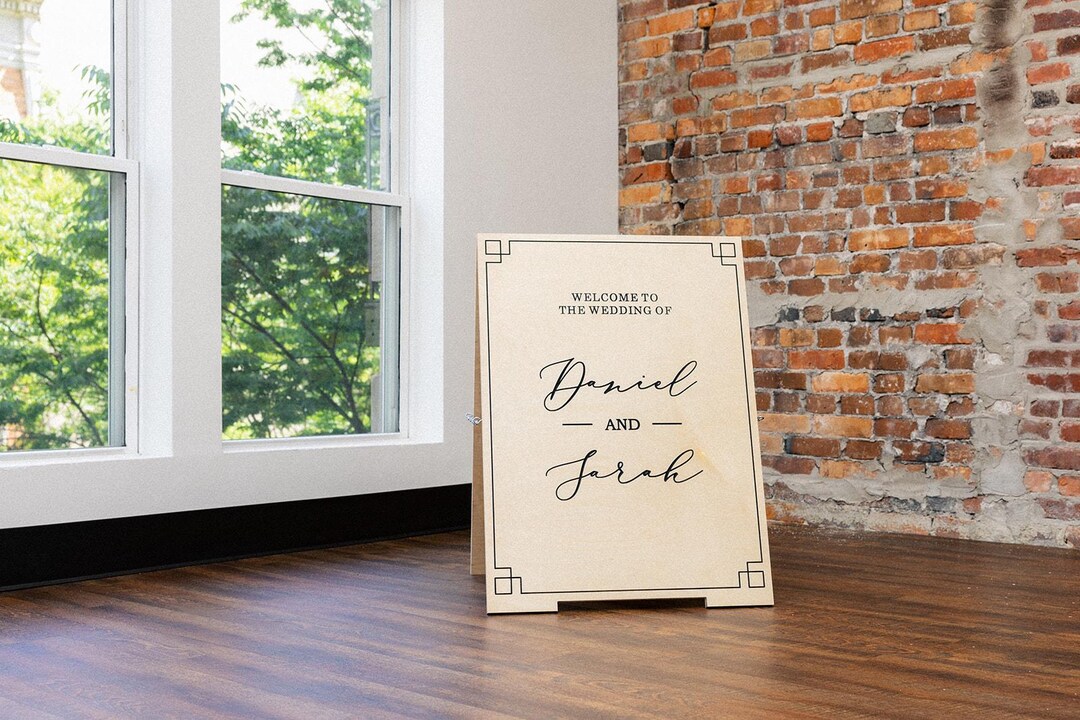 Custom Wedding A-frame Sign, Welcome Wedding Sign - Etsy