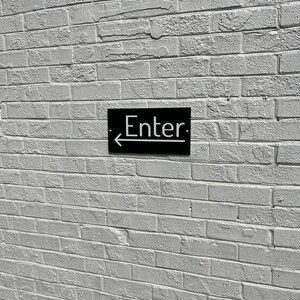 Enter Sign, Enter Sign With Arrow, Entrance Sign, Entrance Sign With ...