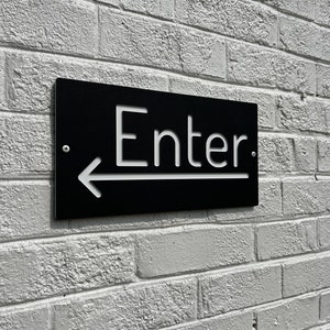 Enter Sign, Enter Sign With Arrow, Entrance Sign, Entrance Sign With ...