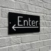 Enter Sign, Enter Sign With Arrow, Entrance Sign, Entrance Sign With ...