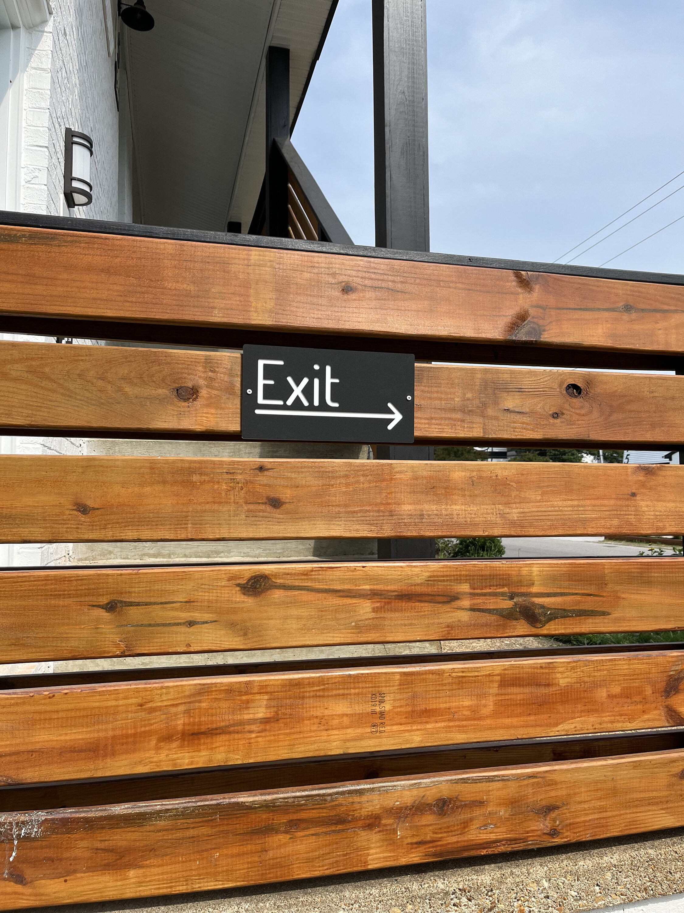 Exit Sign, Exit Sign With Arrow - Etsy