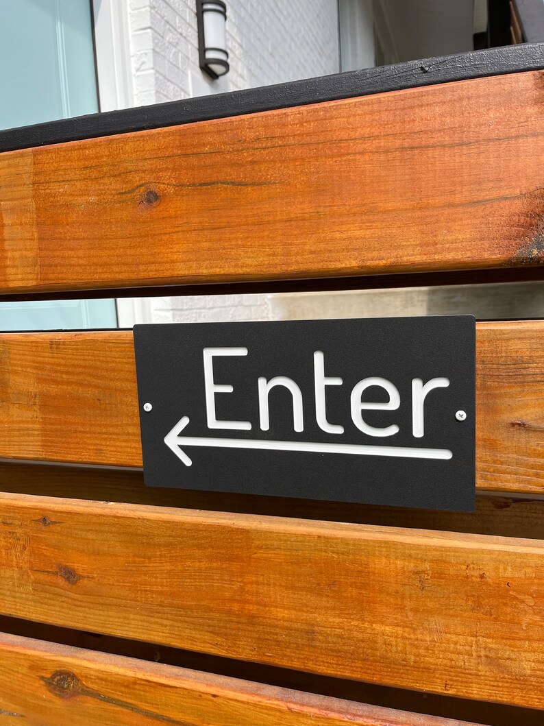 Enter Sign, Enter Sign With Arrow, Entrance Sign, Entrance Sign With ...