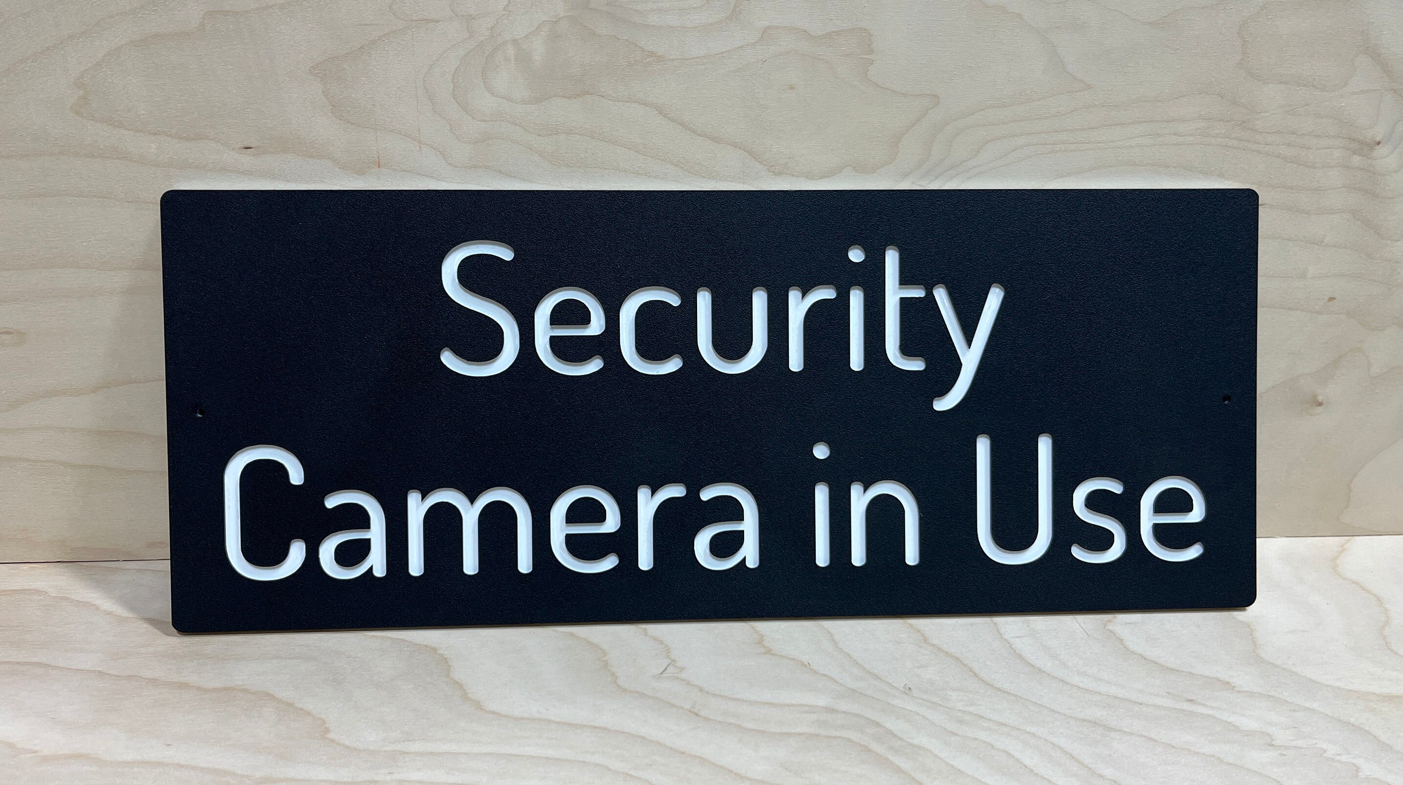 Security Camera in Use Sign, Modern Surveillance Sign, Privacy Sign ...