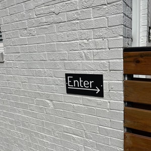 Enter Sign, Enter Sign With Arrow, Entrance Sign, Entrance Sign With ...