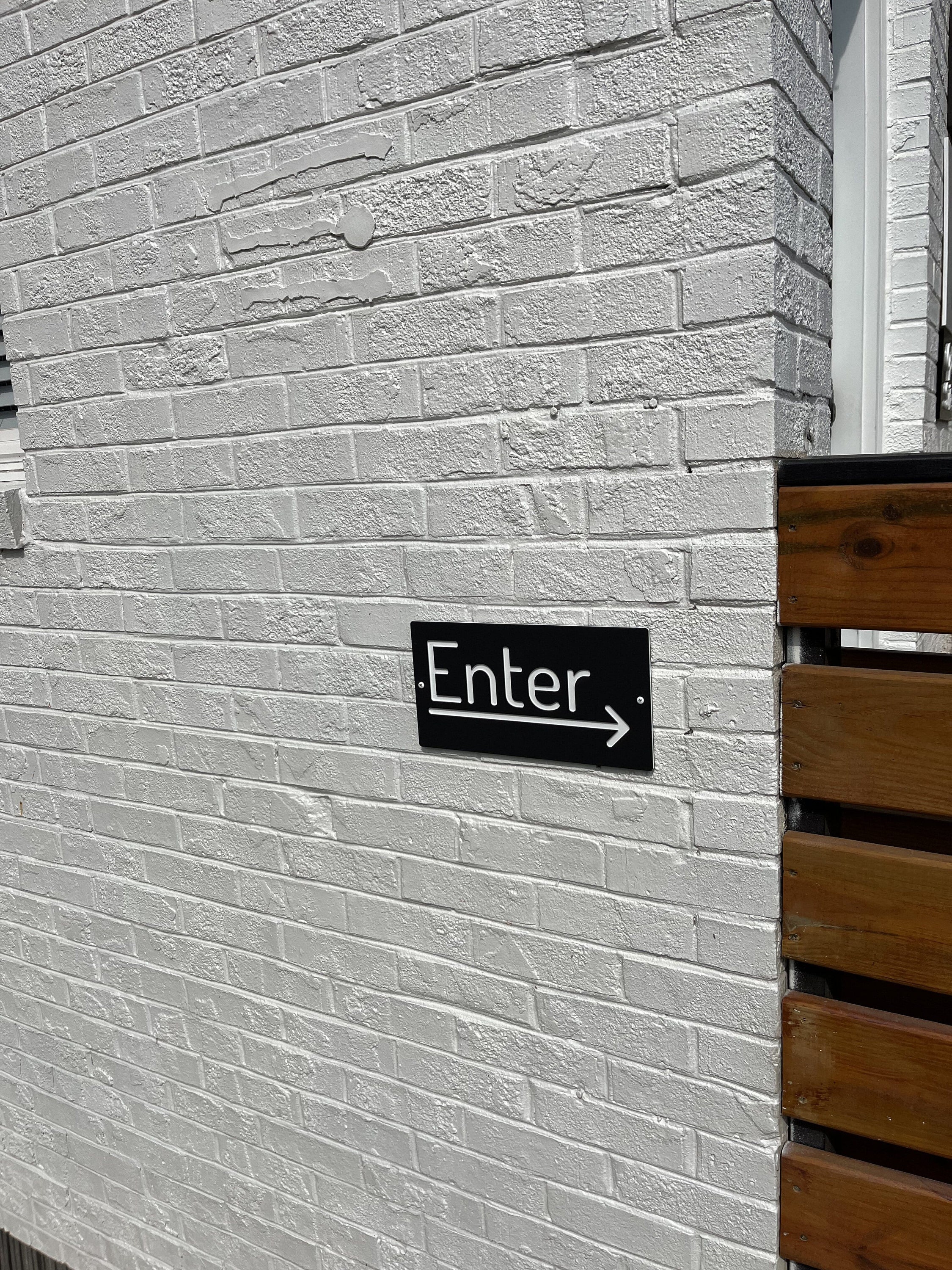 Enter Sign, Enter Sign With Arrow, Entrance Sign, Entrance Sign With ...