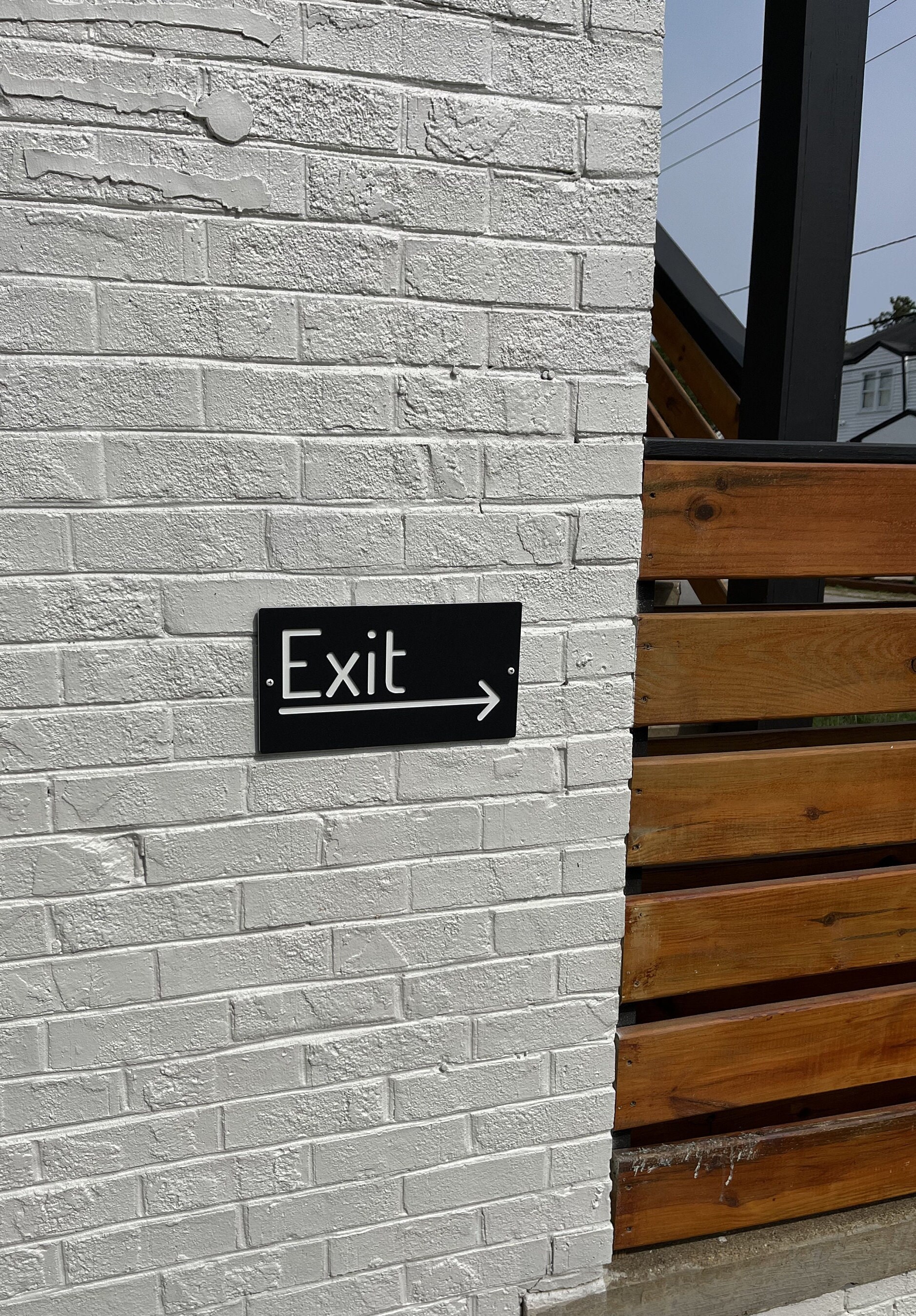 Exit Sign, Exit Sign With Arrow - Etsy